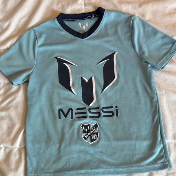 Messi | Shirts & Tops | Messi Kids Light Blue Jersey | Poshmark